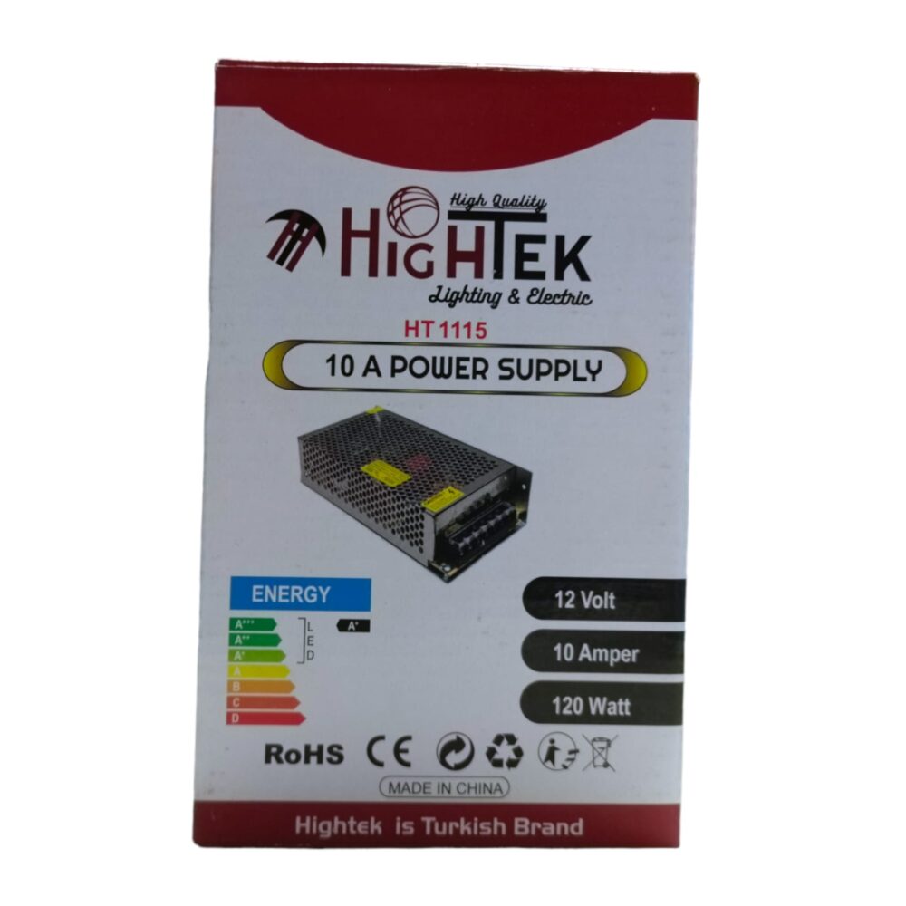 Hightek 12V 10A Metal Adaptör - Mersin Tedarik Ltd Şti